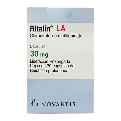 Ritalín LA 30 mg 30 cápsulas de liberación prolongada Walmart