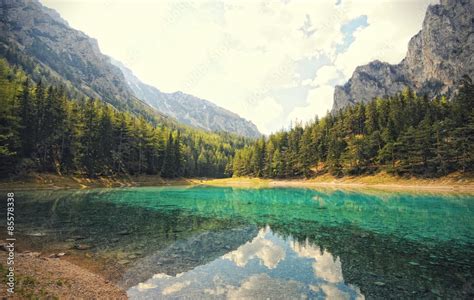 Fototapeta natura alpy pejzaż woda europa Dekowizja pl