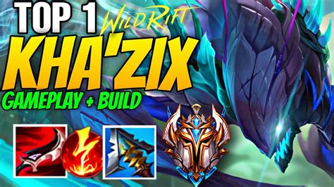 Top 1 KHA ZIX WILD RIFT Ensina A Jogar NOVA BUILD No CHALLENGER