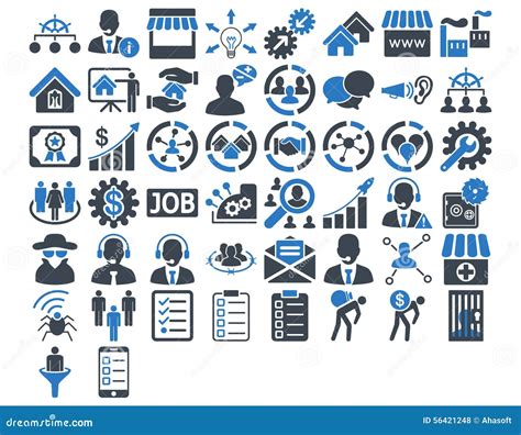 Business Icon Set Stock Vector Image 56421248