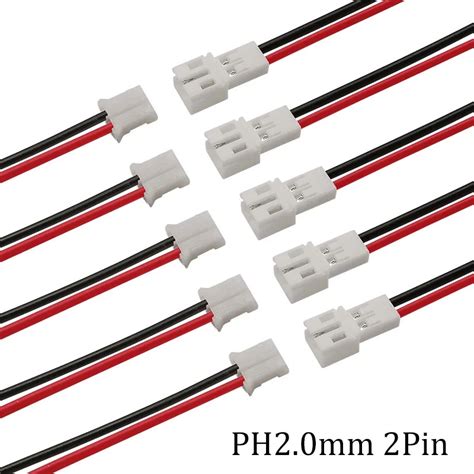 Conectores De Cable Jst Ph De Pines Conector Hembra Micro Macho