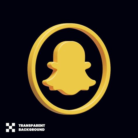 Premium PSD Snapchat Social Media Icon In 3D Render