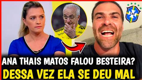 Treta Pilhado Janta Ana Thais Matos Ap S Coment Rio Sobre Dorival Na