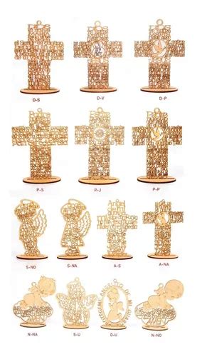 10 Cruz Mdf Ángel Personalizado 15 Cm Recuerdo Bautizo Mader Mebuscar