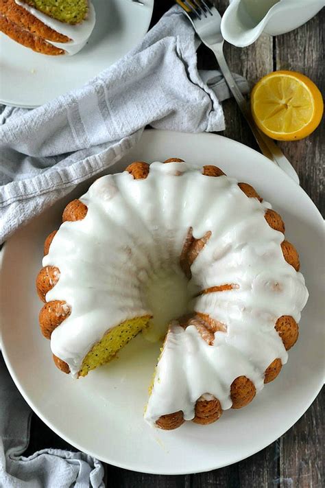 Glazed Lemon Poppy Seed Bundt Cake Mother Thyme