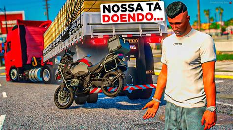 GTA V VIDA DE CAMINHONEIRO MEU AMIGO BATEU NA TRASEIRA DE UM CAMINHÃO