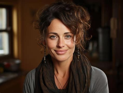 Photograph Of A Beautiful 37 Year Old Irish Woman Premium AI