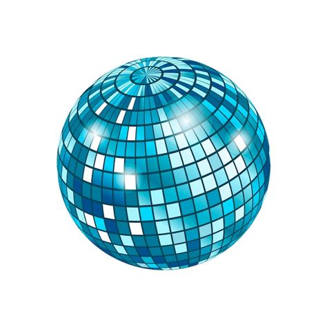 Bola de discoteca ilustração vetorial no fundo branco bola de
