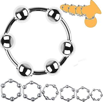 Satz Von 5 Edelstahl Penisring 6 Stahl Ball Eichelring Mit Stimulation