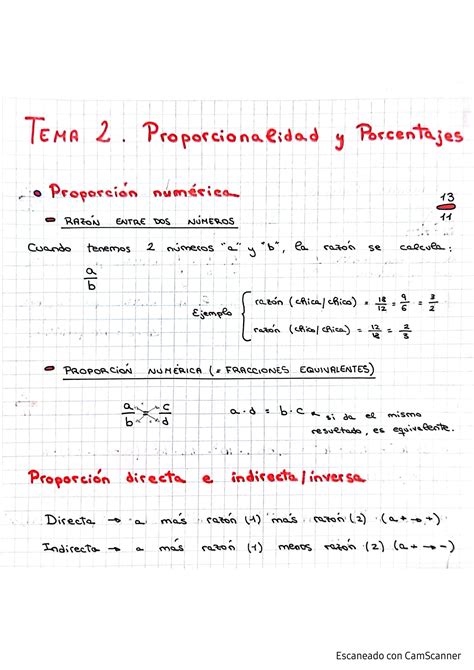 SOLUTION Proporcionalidad Matem Ticas Studypool