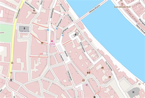 Rathaus Stadtplan Mit Satellitenfoto Und Hotels Von Basel
