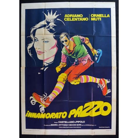 Manifesto F Innamorato Pazzo Adriano Celentano Ornella Muti A