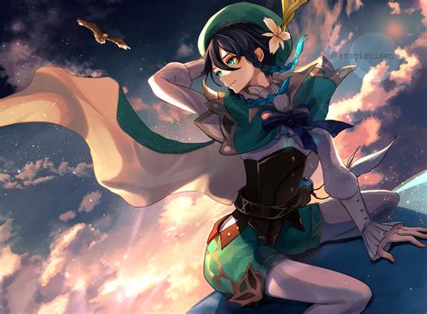 Venti Genshin Impact Image By Asagizuisen 3250815 Zerochan