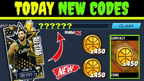 All New Nba 2k Mobile Redeem Codes 2023 Nba 2k Mobile Redeem Code