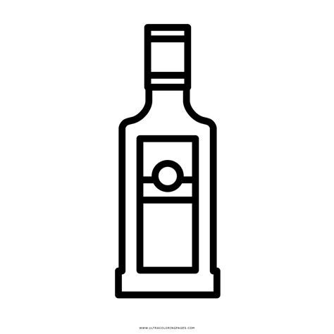 Dibujo De Botella De Licor Para Colorear Ultra Coloring Pages