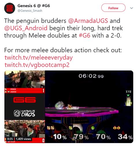 G6 Penguin Brudders GENESIS 6 Super Smash Bros Ultimate Seeding