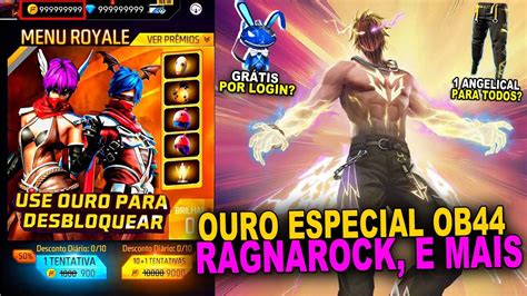 AMANHÃ EVENTO NOVO OURO ROYALE ESPECIAL PARCERIA RAGNAROK DE VOLTA