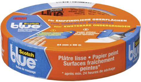 Ruban De Masquage ScotchBlue 3M 7000049401 Bleu L X L 50 M X 24 Mm