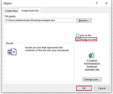insert excel file into excel file