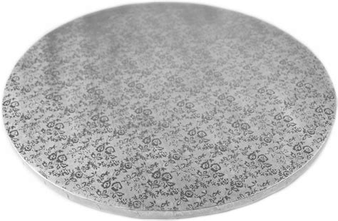 Modecor Podkład pod tort okrągły gruby srebrny 35 cm Ceny i opinie