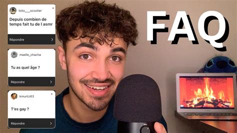 ASMR FAQ JE REPONDS A VOS QUESTIONS CHUCHOTEMENT ET FEU DE CHEMINEE