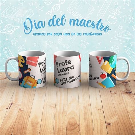 Diseños para sublimar Tazas Pack 40 Día del maestro Vol 2