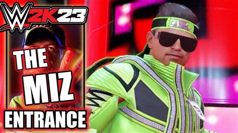WWE 2K23 The Miz Entrance Cinematic YouTube