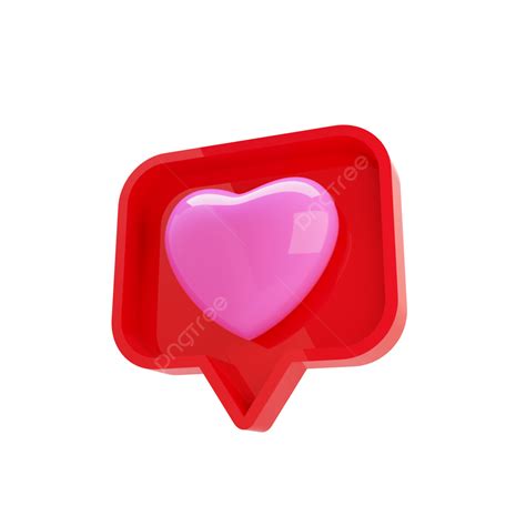D Como Icono De Amor De Instagram Png D Me Gusta Icono De Amor