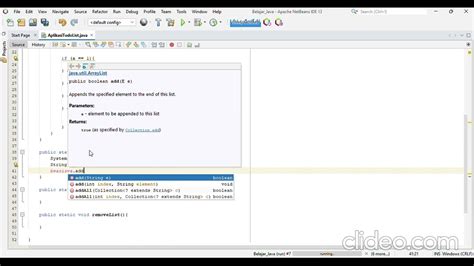 todo list menggunakan arraylist youtube