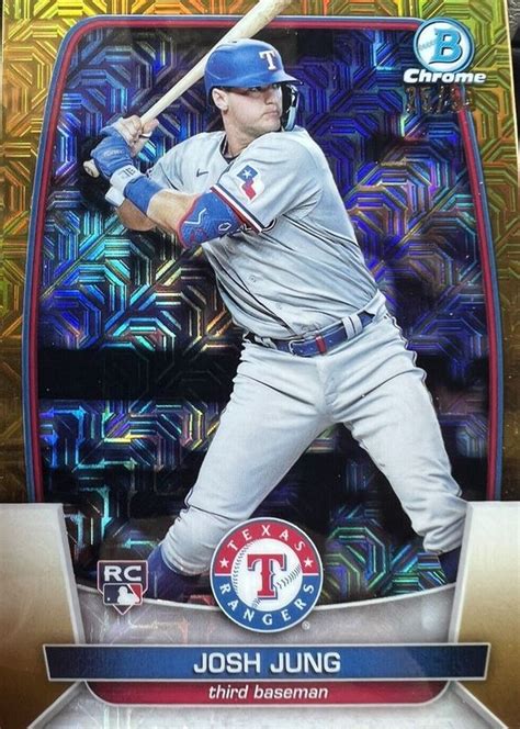 Josh Jung Bowman Mega Box Chrome Gold Mojo Refractor Price