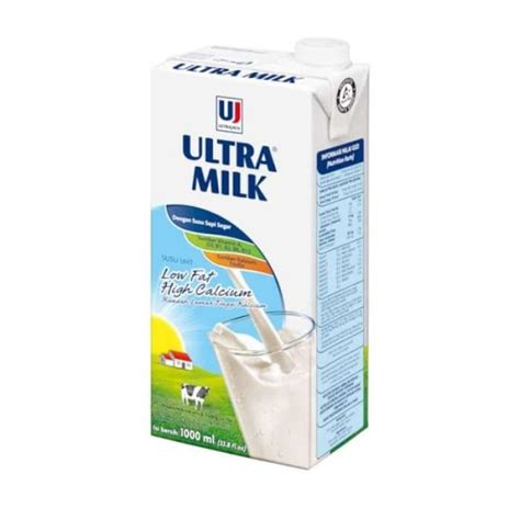 Jual Susu Ultra Milk Uht Low Fat Plain Ml L Rendah Lemak Di Seller
