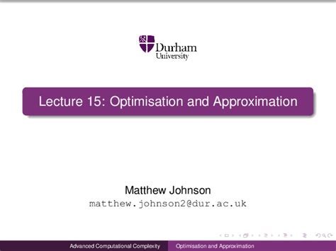 advanced computational complexity lecture 15 slides computer science docsity
