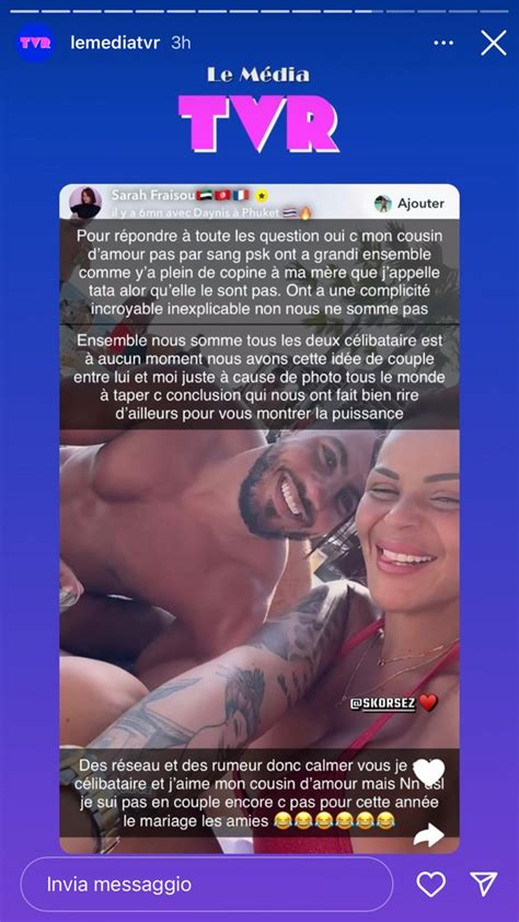 Sarah Fraisou En Couple Elle Met Les Choses Au Clair