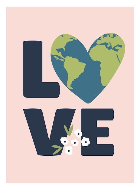 Feliz dia da terra salve o planeta ilustração em vetor eco para cartaz