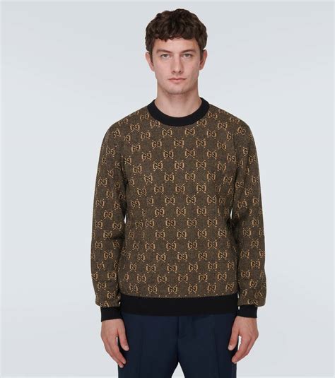 Gucci Gg Jacquard Wool Sweater Gucci
