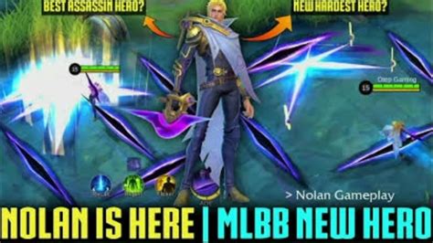 Nolan New Hero Mobile Legends Gamaplay 2023 Best New Assassin In