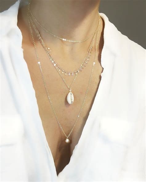 Collier Plusieurs Rangs Coquillage MIMY BIJOUX