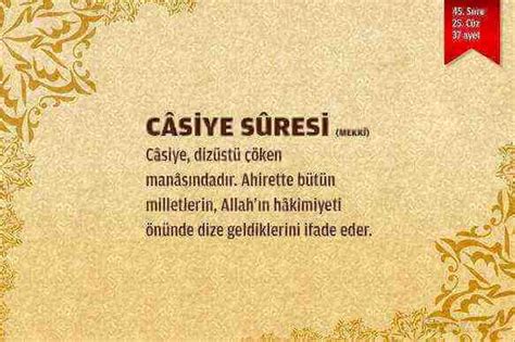 Casiye Sûresinin Faziletleri Anlamı Şifası Konusu Gizemi ve Sırları