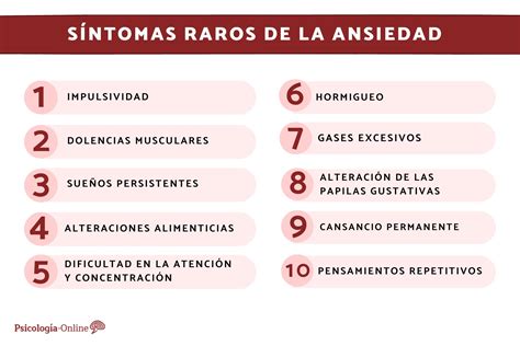 Cuáles son los síntomas más raros de la ansiedad
