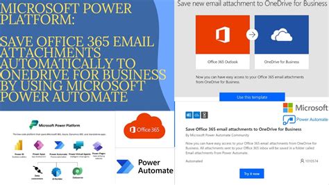 save outlook email attachments automatically to onedrive for business using microsoft power