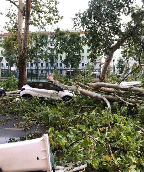 Maltempo A Milano Violento Nubifragio Strade Allagate E Alberi
