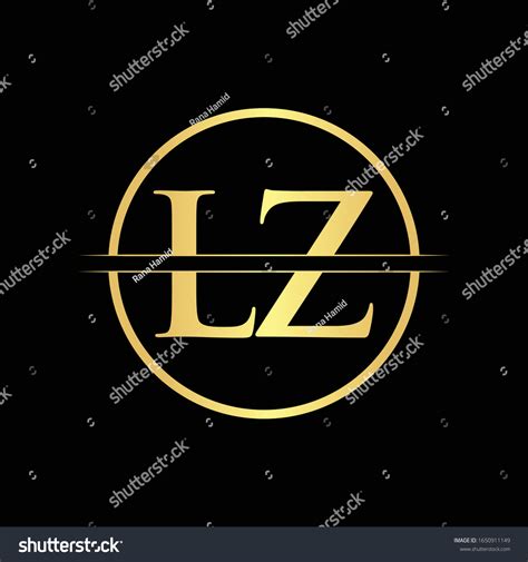 Initial Lz Letter Logo Design Vector Stock Vector Royalty Free