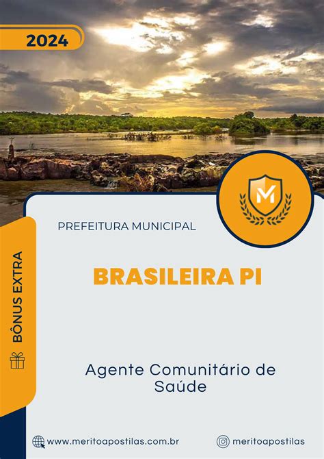 Apostila Agente Comunitário de Saúde Prefeitura de Brasileira PI 2024