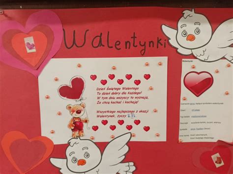 Walentynki dniem wyrażania sympatii i przyjaźni Szkoła Podstawowa w