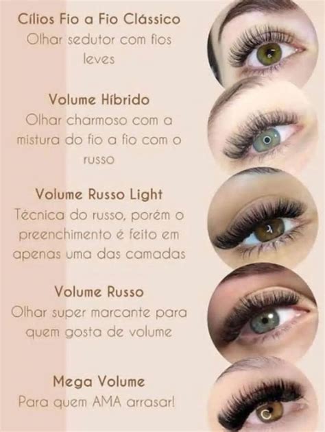 Conheça os tipos de Cílios Extensões de cílios Cílios perfeitos Pestana