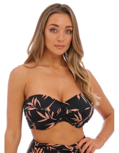 Haut Maillot Bain Bandeau Armatures BAMBOO GROVE Fantasie Jet