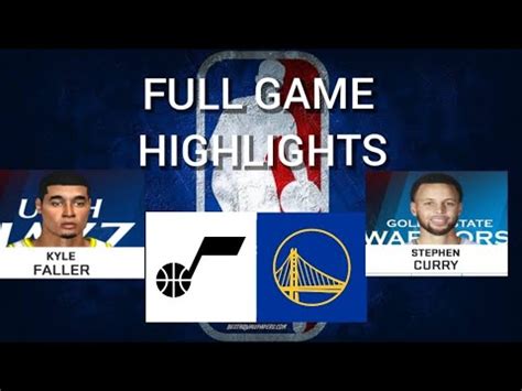 Nba K Full Game Highlights Jazz Vs Warriors Mycareer Youtube