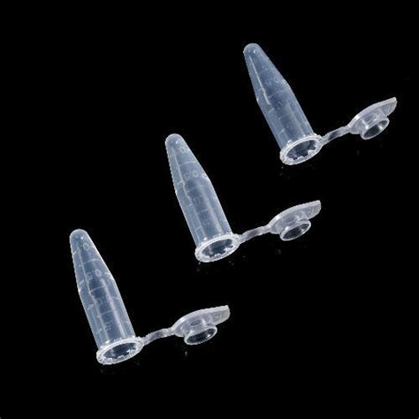 1 5ml Microcentrifuge Tubes Clear Dnase Rnase Free Non Sterile
