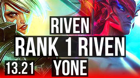 RIVEN Vs YONE TOP Rank 1 Riven Quadra 2 6M Mastery 16 2 3