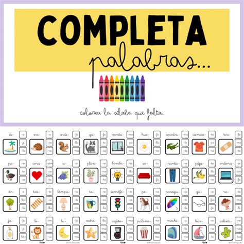 Tarjetas De Palabras Con Im Genes